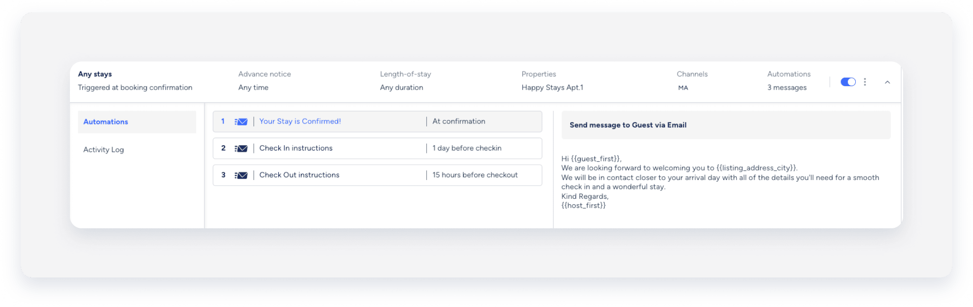 Managing automated messages for guests, owners and team members – Guesty Help Center